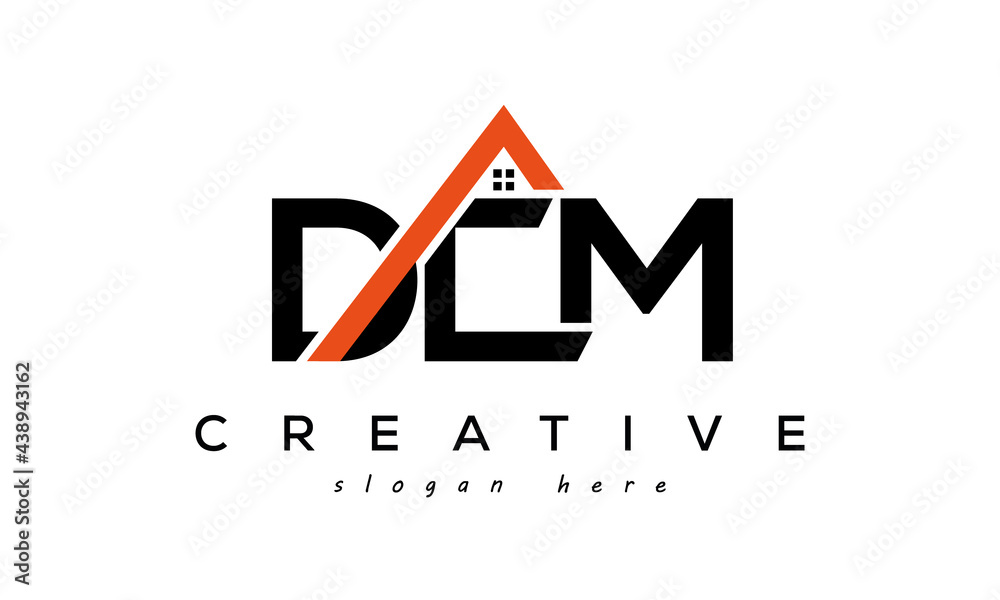 initial DCM letters real estate construction logo vector Stock Vector ...