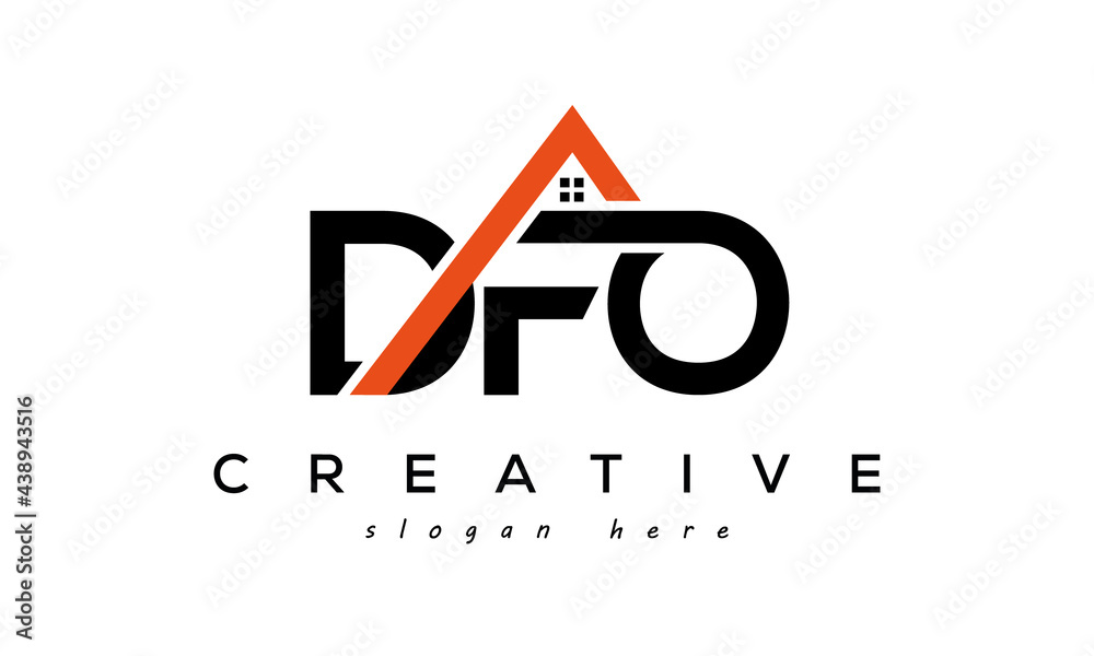 initial DFO letters real estate construction logo vector Stock Vector ...