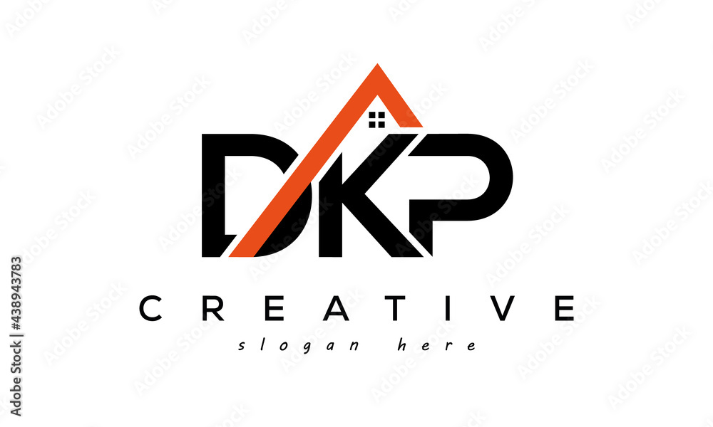 initial DKP letters real estate construction logo vector Stock Vector ...