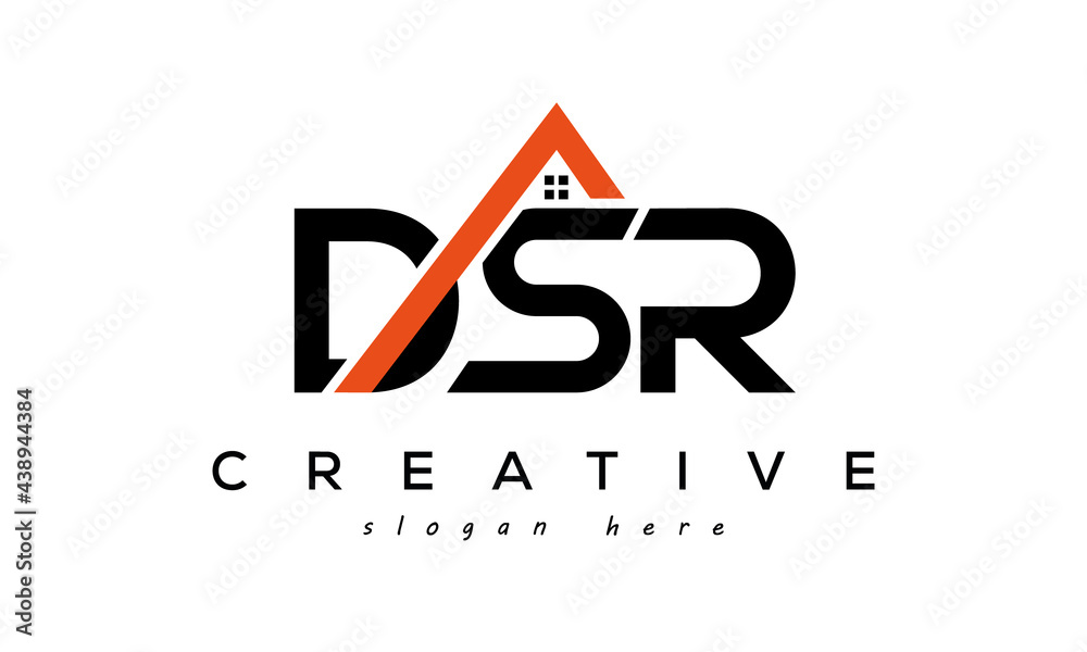 initial DSR letters real estate construction logo vector Stock Vector ...
