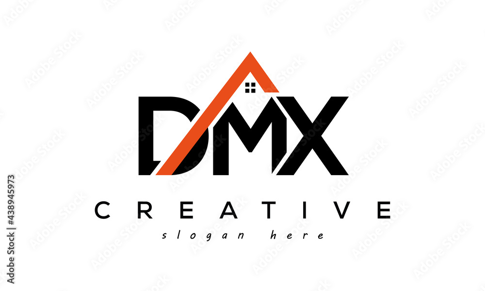 initial DMX letters real estate construction logo vector Stock Vector ...