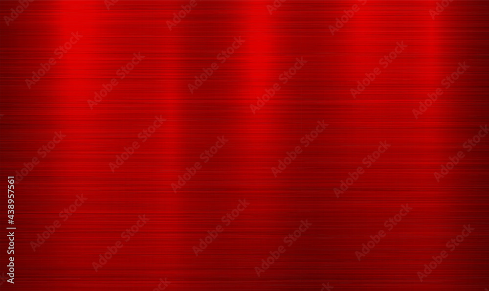 Red metal abstract technology background with polished, brushed texture ...