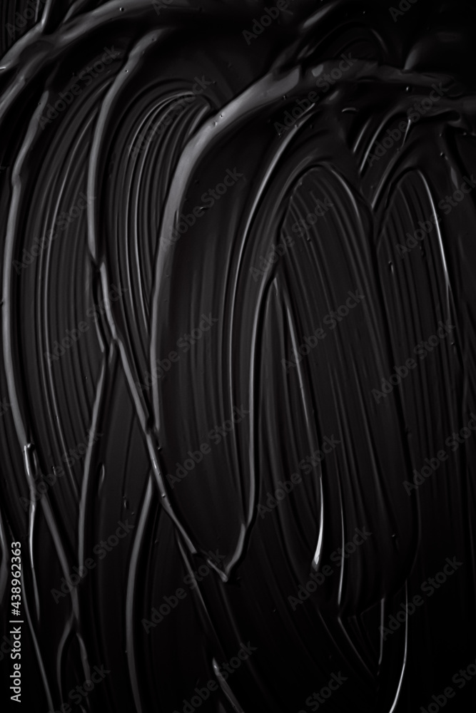 Black cream texture background, cosmetic product and makeup backdrop ...