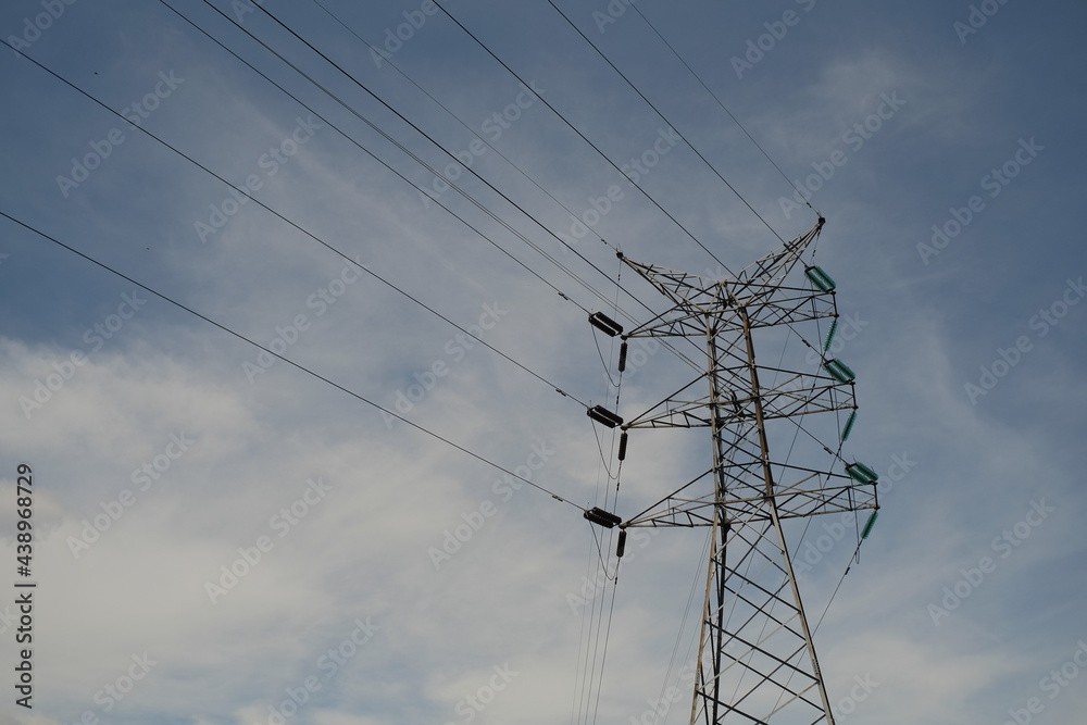Extra High Voltage Air Ducts or often abbreviated as SUTET with a blue ...
