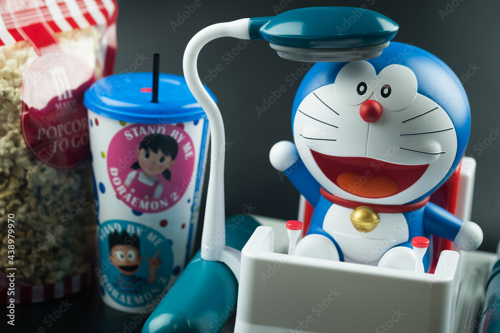 Bangkok, Thailand - June 12, 2020 : The cute of bucket set Doraemon ...