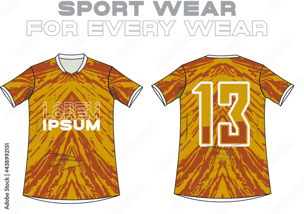 Fabric textile pattern design for soccer jersey football, e-sport or ...