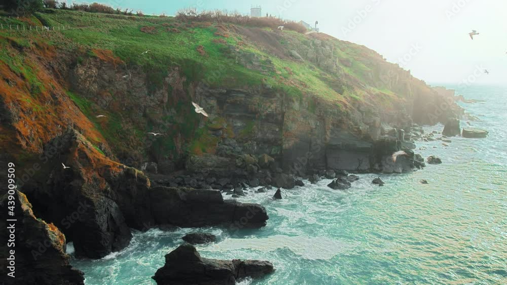 National Trust - Lizard Point, Cornwall, England, a scenic Rocky ...
