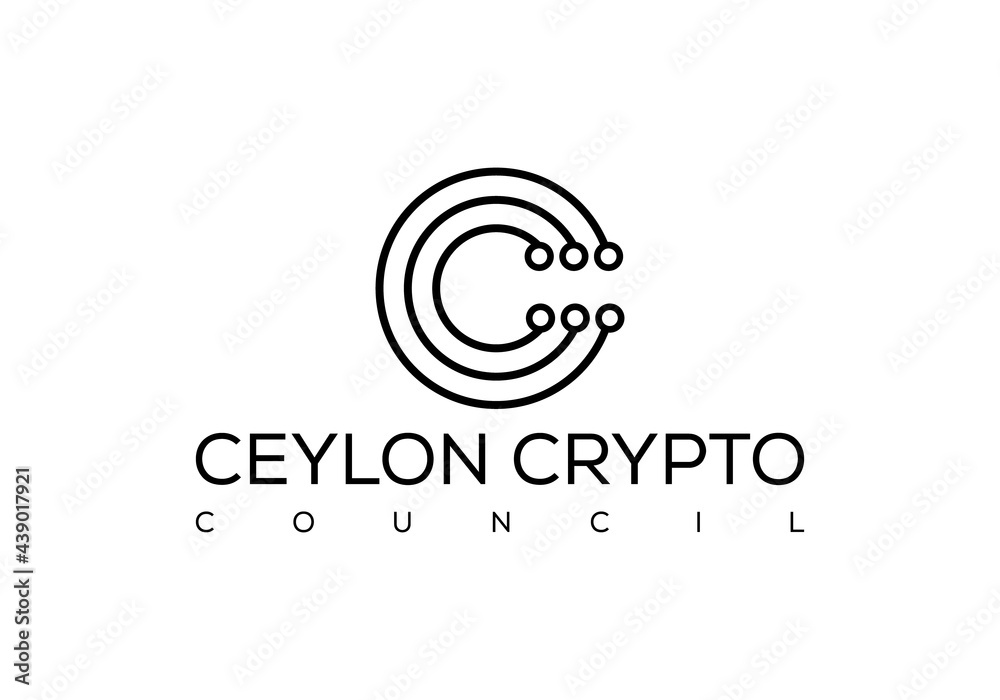 CCC Ceylon Crypto Council logo. This logo icon incorporate with ...