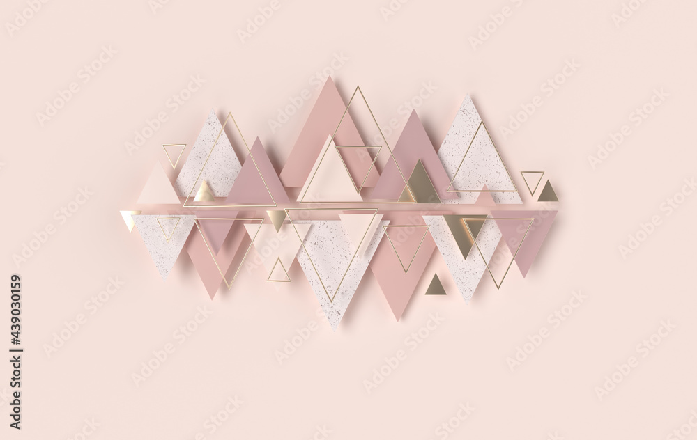 Rhombus, triangle abstract background. Modern panel with trigons ...