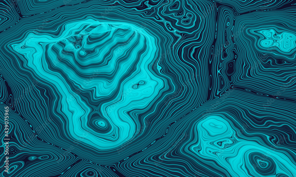 Abstract Blue topographic contour lines Stock Illustration | Adobe Stock