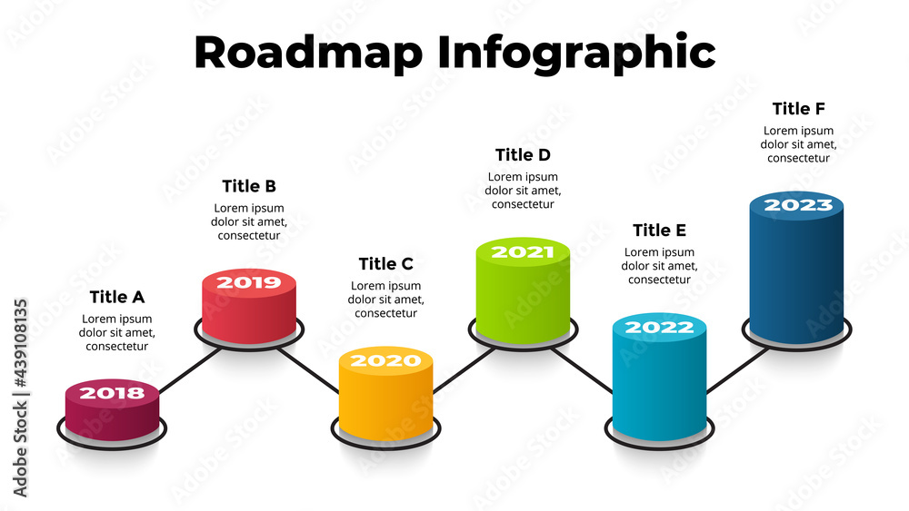 Road Map Graphic Design