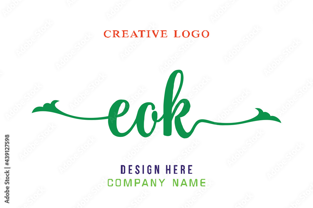 EOK lettering logo is simple, easy to understand and authoritative ...