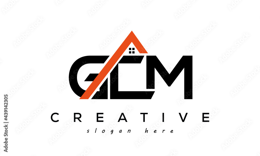 GCM letters real estate construction logo vector Stock Vector | Adobe Stock