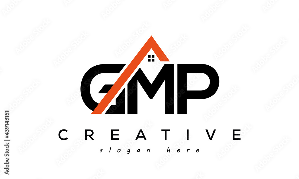 GMP letters real estate construction logo vector Stock Vector | Adobe Stock