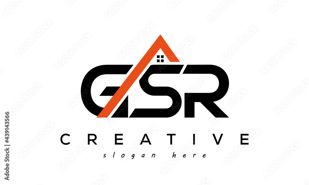 GSR letters real estate construction logo vector Stock Vector | Adobe Stock