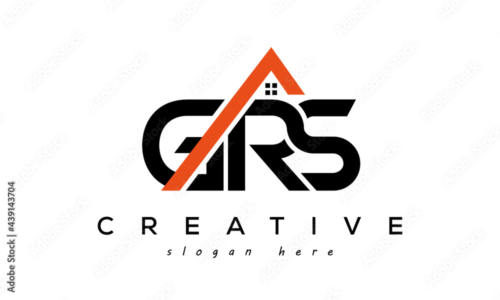 GRS letters real estate construction logo vector Stock Vector | Adobe Stock