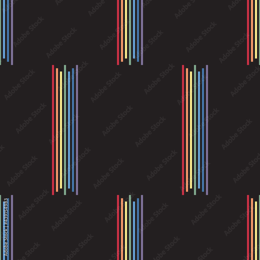 Rainbow stripes on a dark background, Abstract vector wallpaper ...