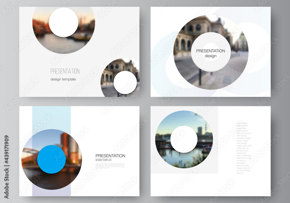 Vector layout of the presentation slides design business templates ...