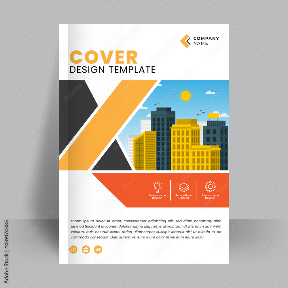 poster flyer pamphlet brochure cover design layout space for photo ...
