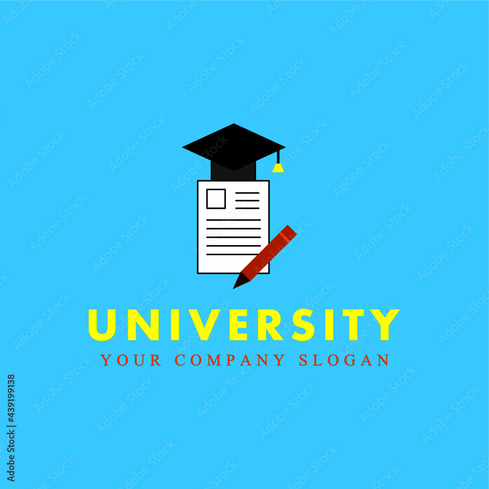 university logo with a simple concept. suitable for company logos ...