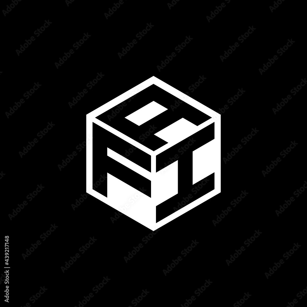 FIA letter logo design with black background in illustrator, vector ...