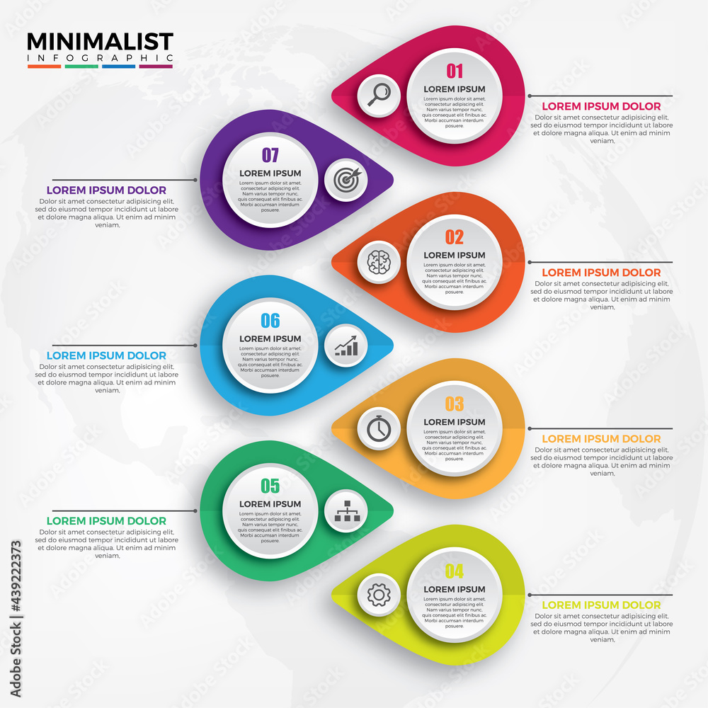 Abstract timeline with text box design template isolated on white ...