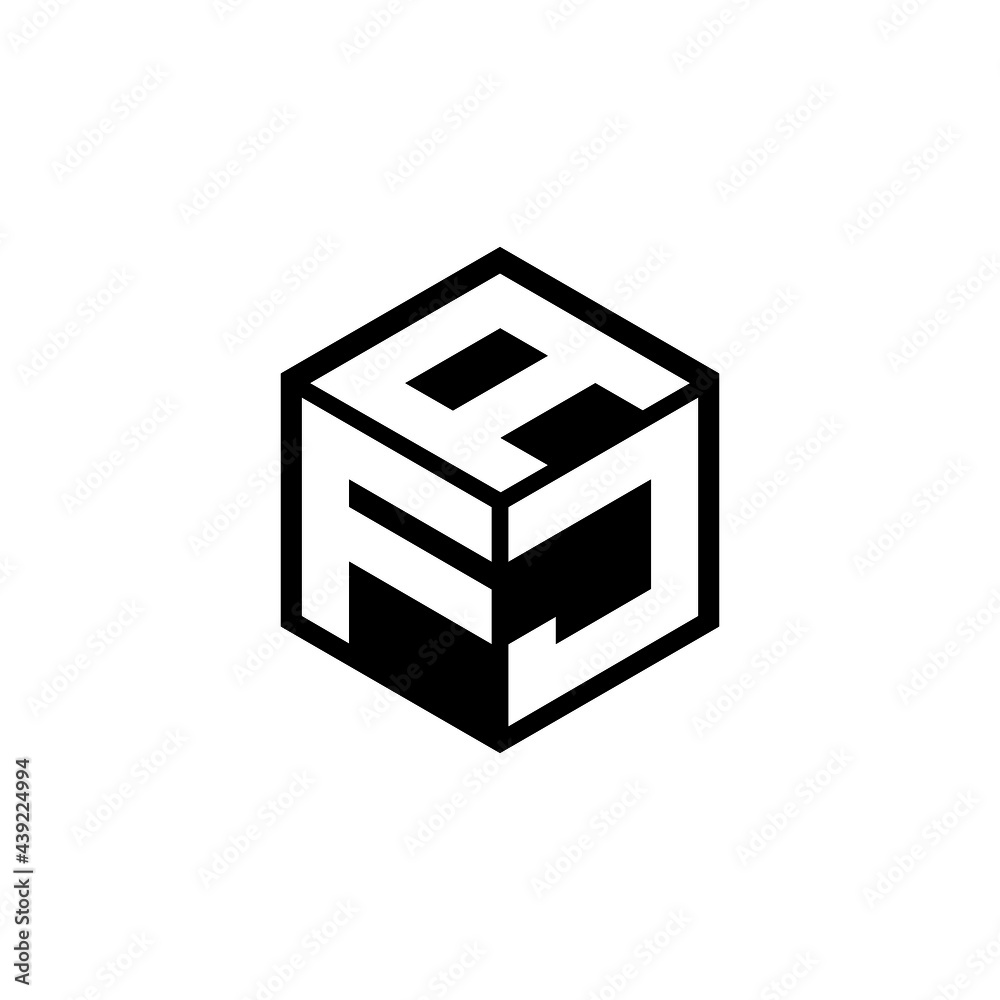 FJA letter logo design with white background in illustrator, vector ...