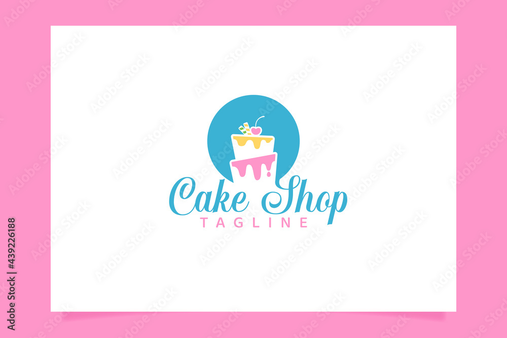 Cake shop logo vector graphic with beautiful cake images for all ...