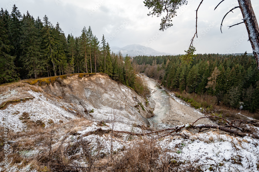 collapsed and roads cracked down as a result of landslides deu water ...