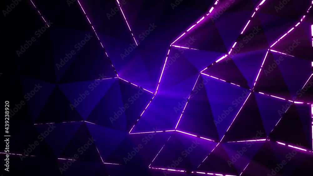 Loopable abstract digital technology background made of particles and ...