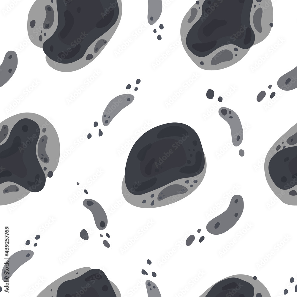 Vector Seamless pattern with Mold Spots on a white background. Humidity ...