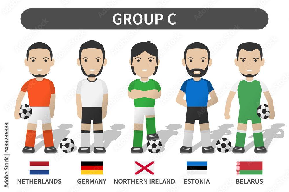 European soccer cup tournament qualifying draws 2020 and 2021 . Group C ...