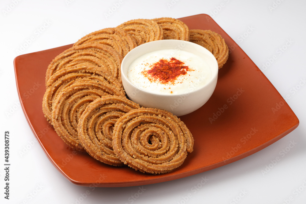 Indian Traditional Tea Time Snack Chakli, a deep fried snack, It is ...