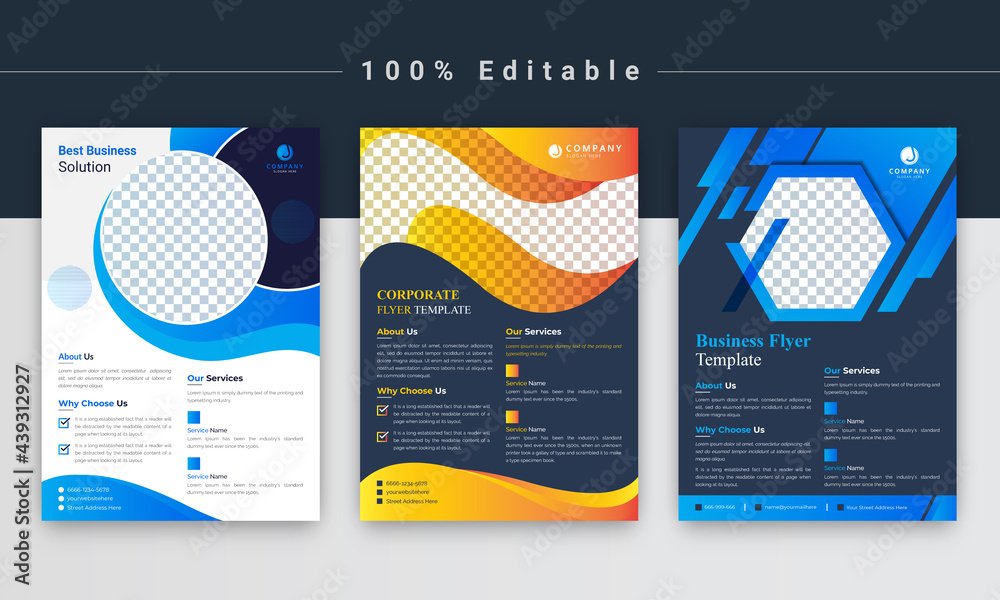 Flyer design template. Event flyer design. Modern flyer design. Simple ...