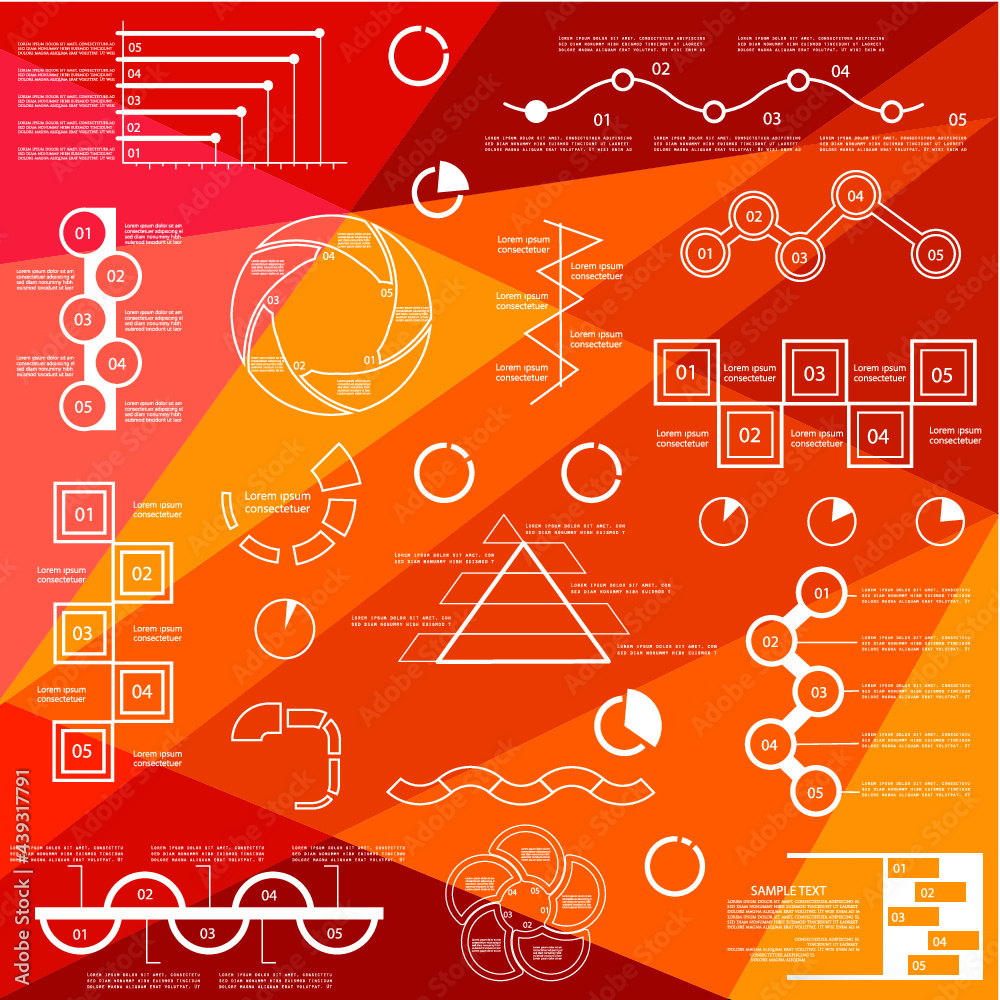 Templates for business reports, cover layout and infographics Stock ...