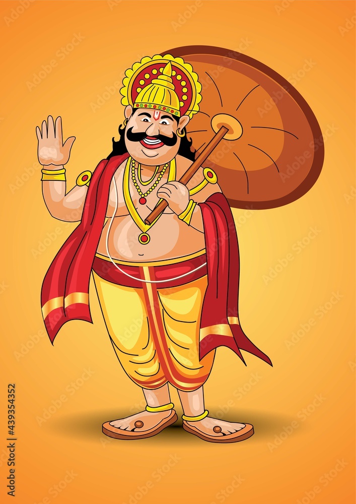 mahabali or mavli, Kerala old king. he is coming for every year onam ...