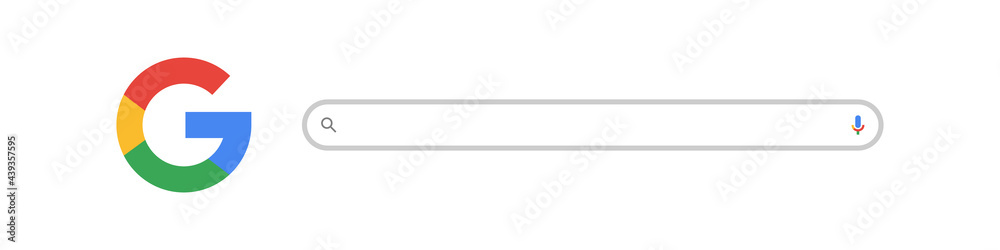 Google search bar in browser. Editorial image. Vinnitsia, Ukraine ...