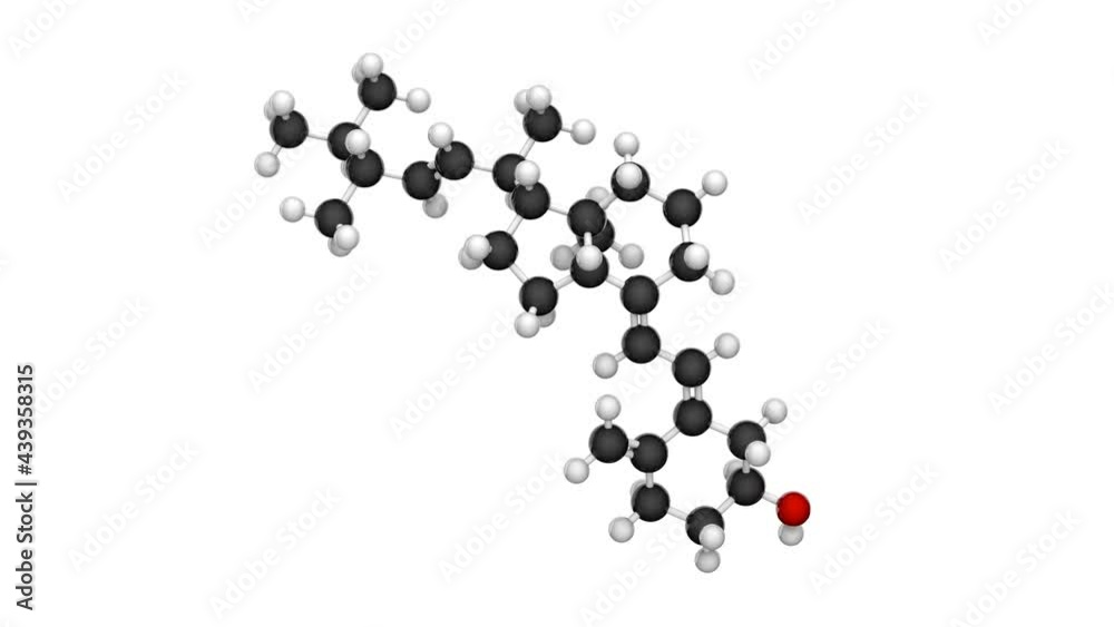 Chemical structure of Vitamin D3 (Cholecalciferol). Formula: C27H44O ...