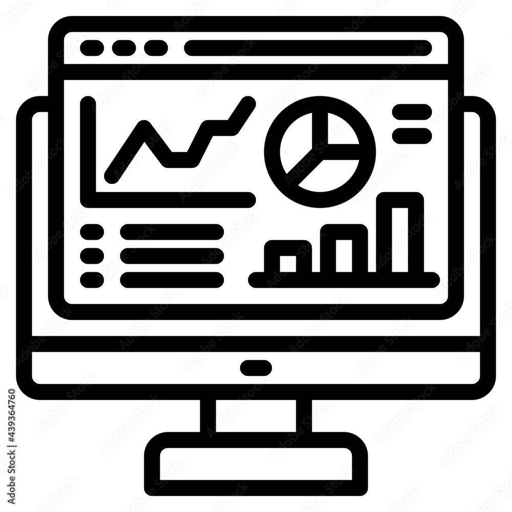 report outline style icon Stock Vector | Adobe Stock