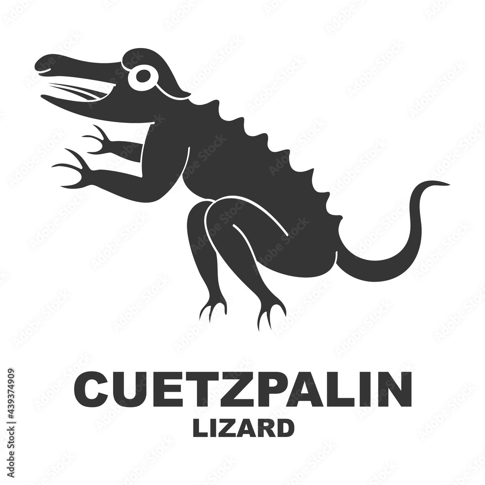 Vector icon with Glyph from Aztec calendar Tonalpohualli. Calendar day ...