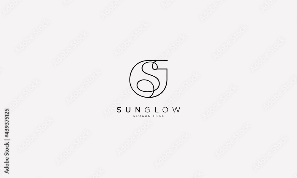 Simple Elegant Letter Type S Logo Design Stock Vector | Adobe Stock