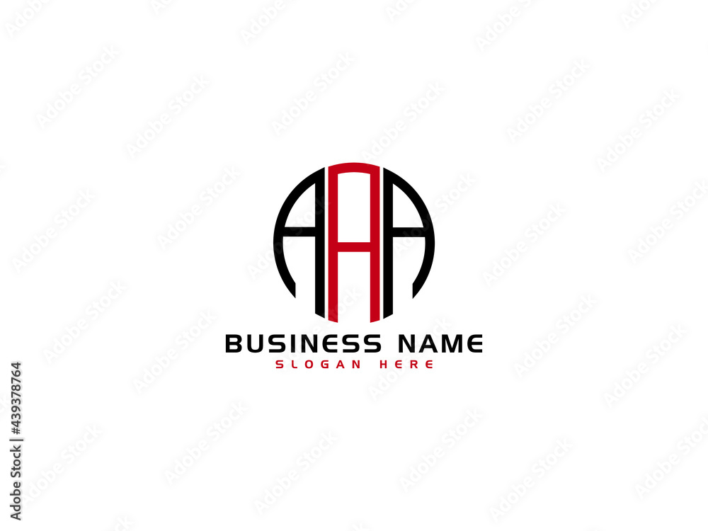 Letter AAA Logo Icon Vector Image Design For All Business Stock Vector ...