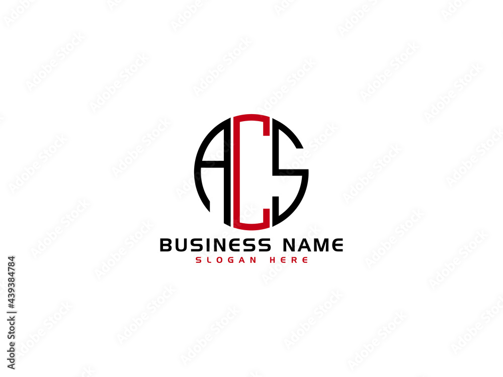 Letter ACS Logo Icon Vector Image Design For All Business Stock Vector ...