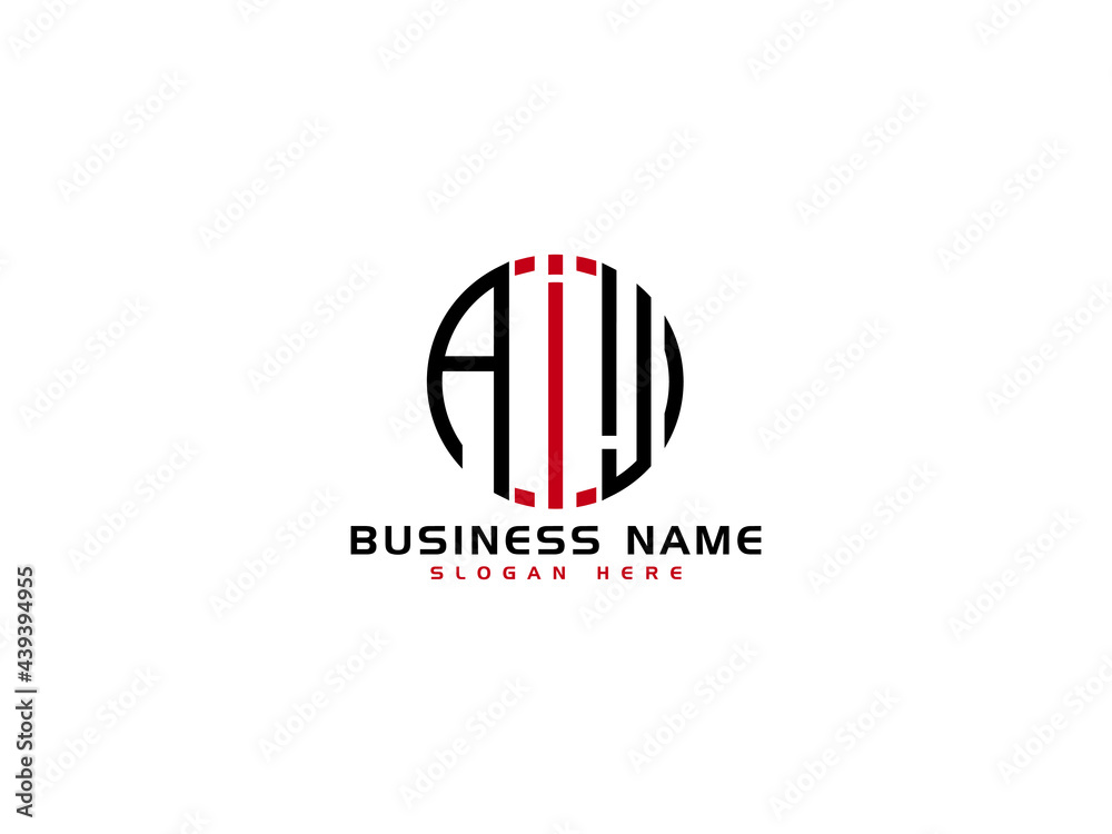 Letter AIJ Logo Icon Vector Image Design For All Business Stock Vector ...