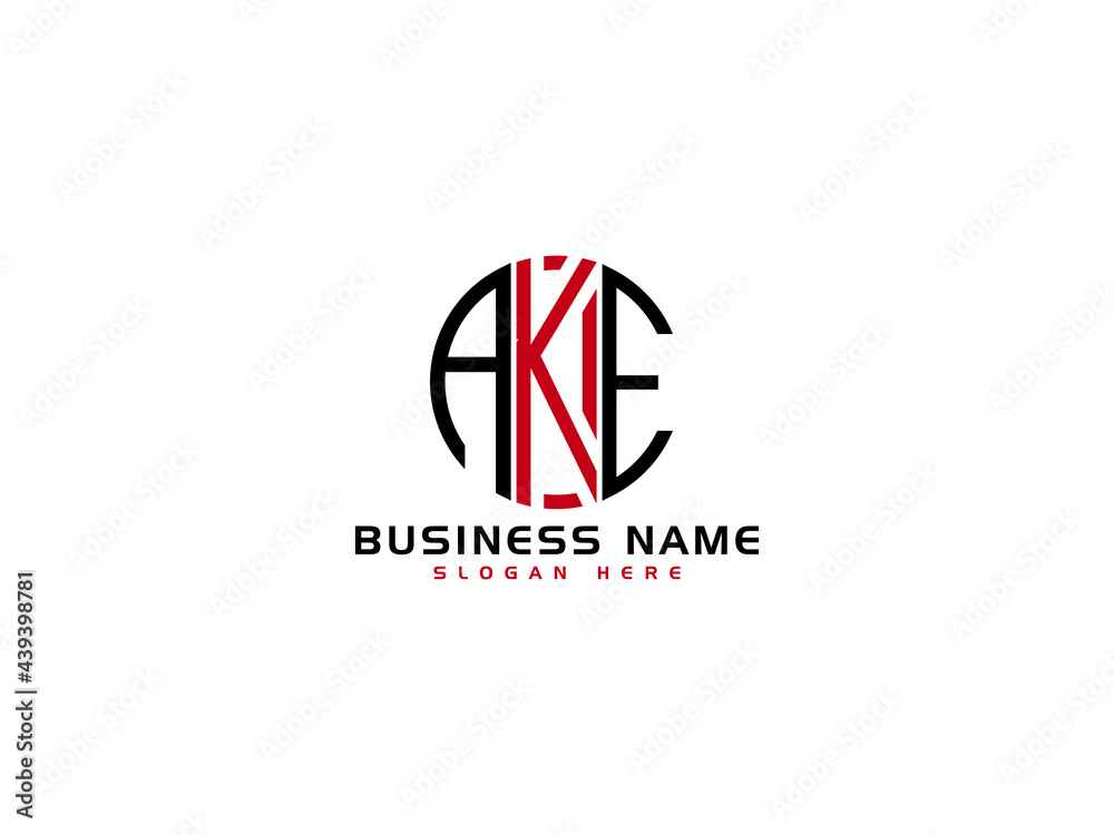 Letter AKE Logo Icon Vector Image Design For All Business Stock Vector ...