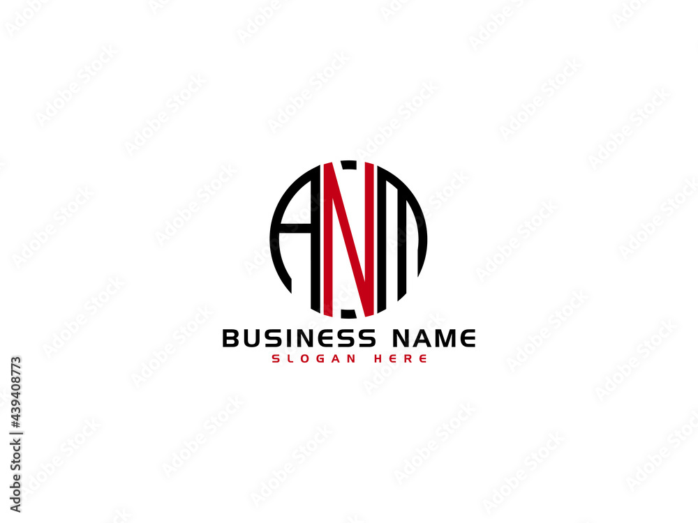 Letter ANM Logo Icon Vector Image Design For All Business Stock Vector ...