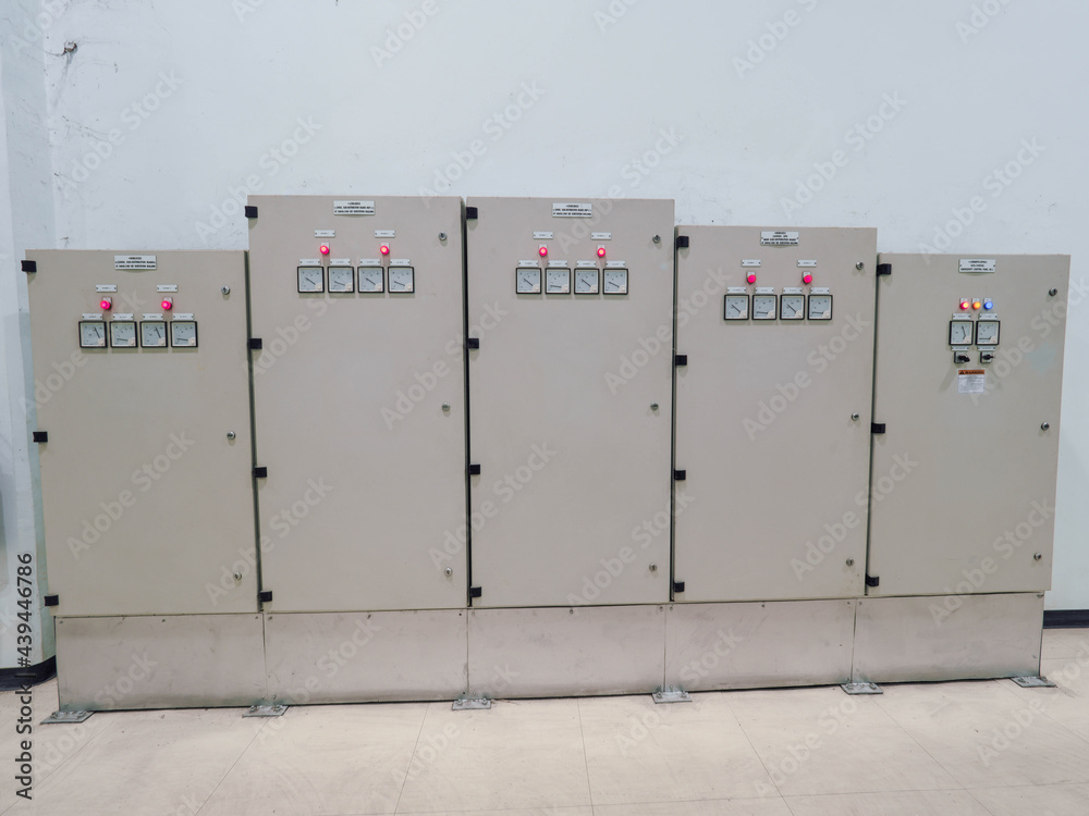 Electrical switchgear, Industrial electrical switch panel at substation ...