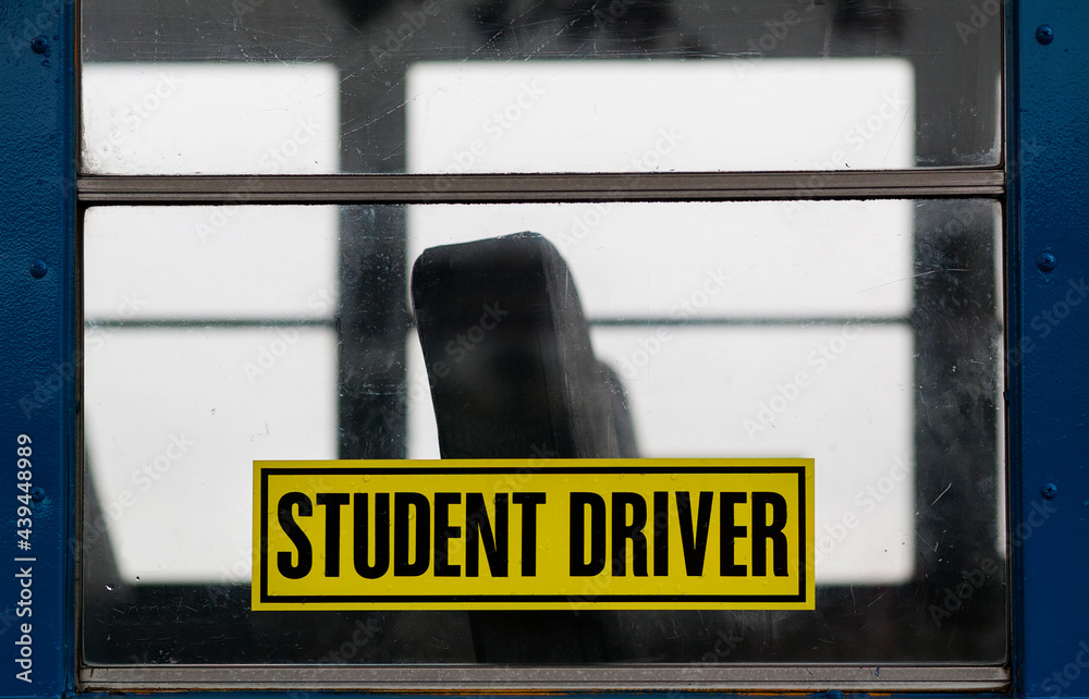 Student Driver Bus Stock Photo | Adobe Stock