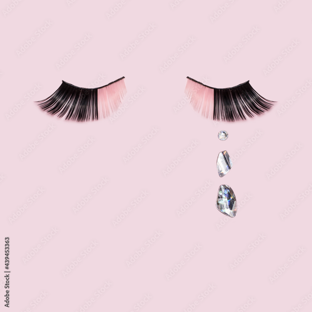 Sad lashes Stock Photo | Adobe Stock