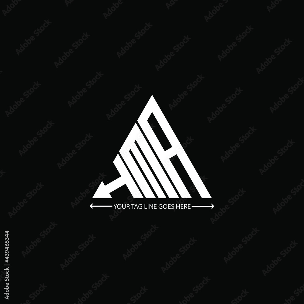 H M A letter logo creative design. H M A unique design Stock Vector ...